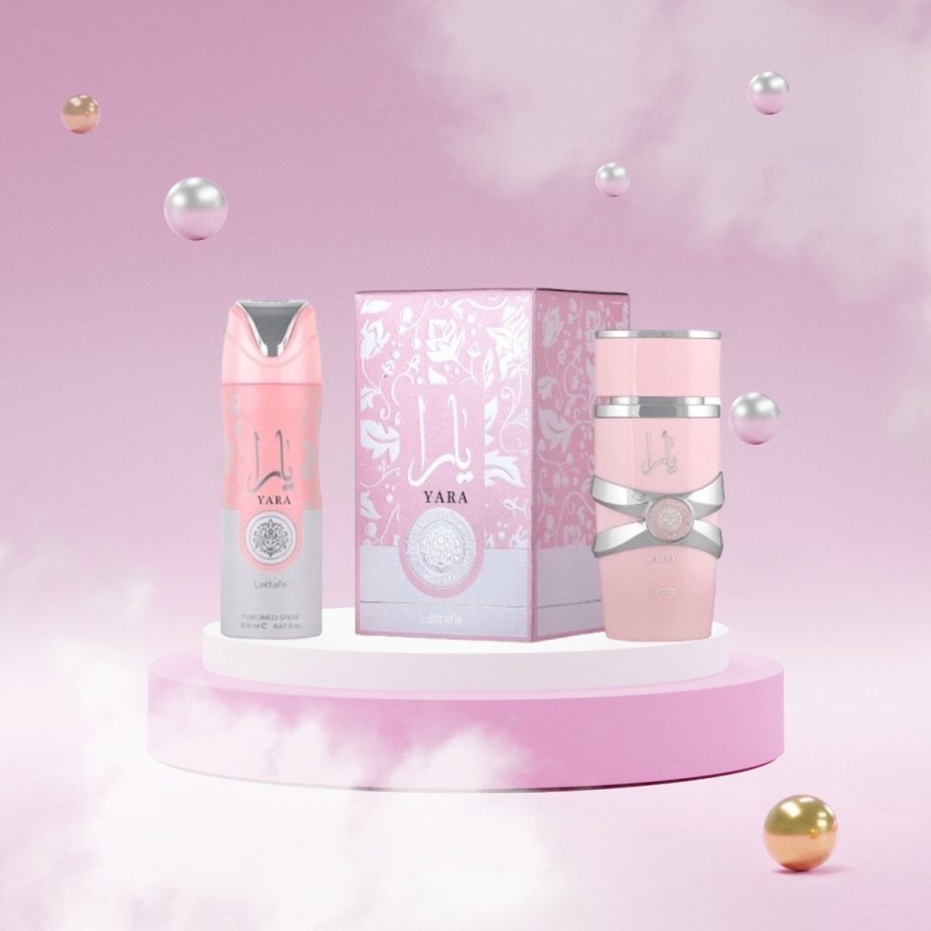 SET Perfume Yara Lattafa Rosa 100ml + Desodorante Lattafa Yara 200ml ...